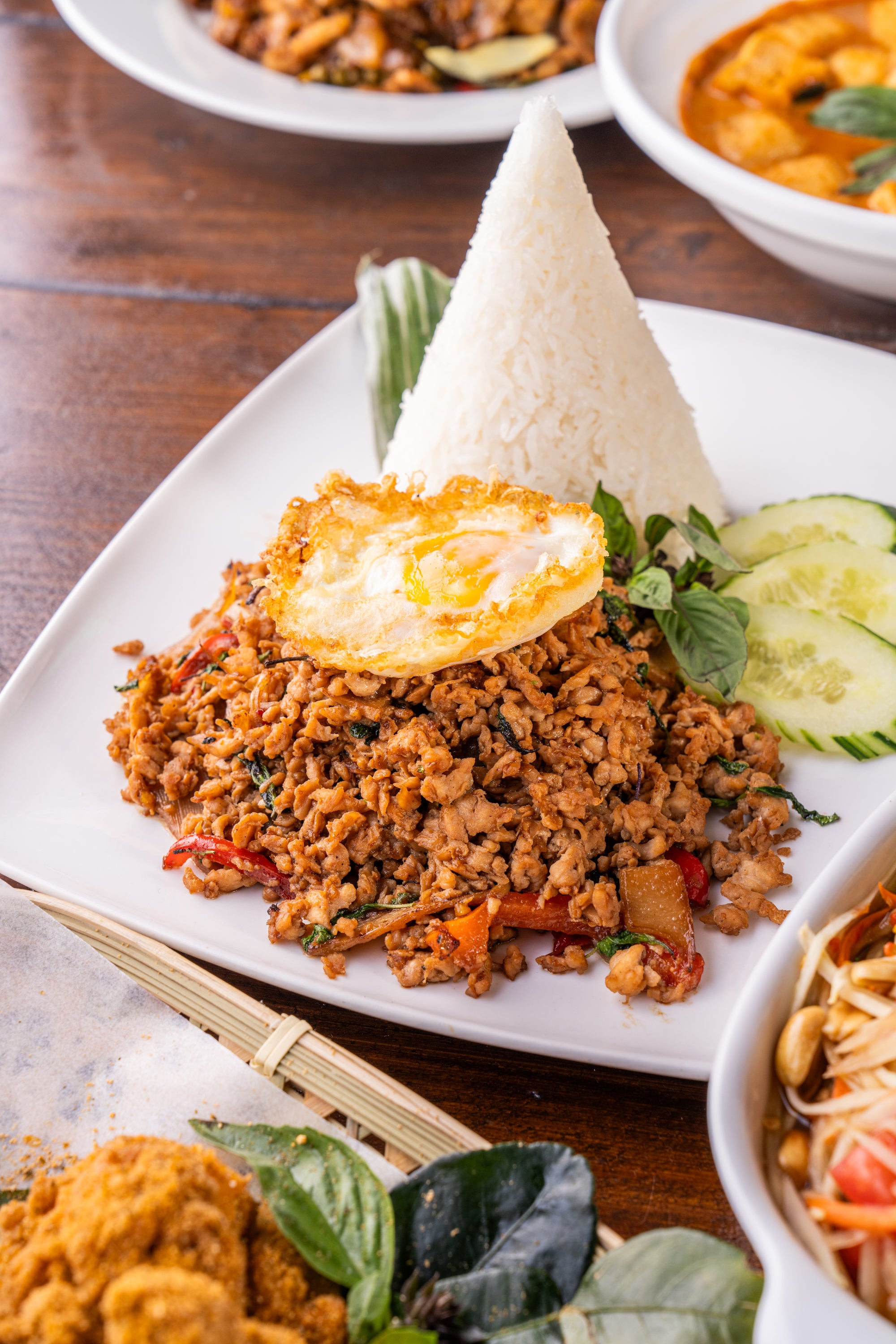 Pad Ga Prao - ผัดกะเพรา | More Thai Food